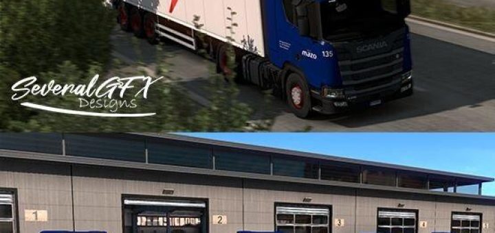 Scania RJL Bring Skin Pack 1.45 ETS2 - ETS2 Mody | ATS Mod