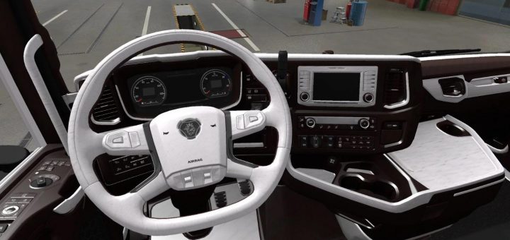 Scania RJL Beige Wnętrze 1.46 ETS2 - ETS2 Mody | ATS Mod
