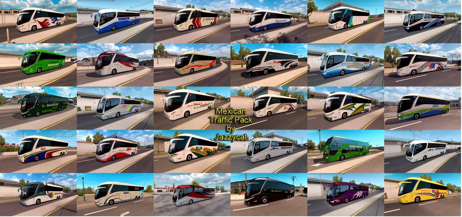 Mexican Traffic Pack autorstwa Jazzycat v2.3.1 ATS - ETS2 Mody | ATS Mod