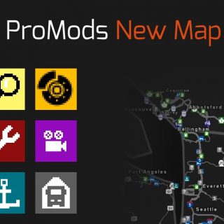 ProMods Nowe ikony map v1.1 ATS - ETS2 Mody | ATS Mod