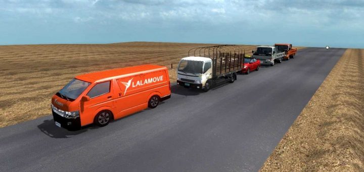 Camper with Caravan Trailer v1.0 ETS2 - ETS2 Mody | ATS Mod