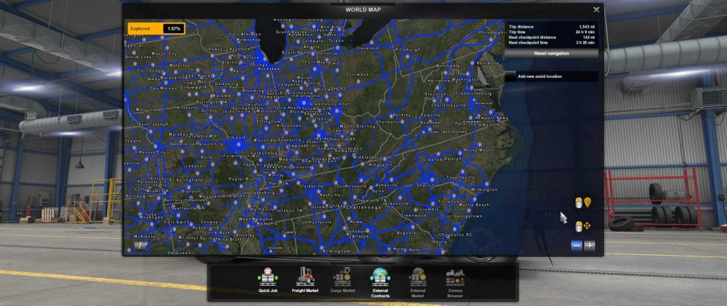 Mapa USA K-DOG v2 dla v1.43 ATS - ETS2 Mody | ATS Mod