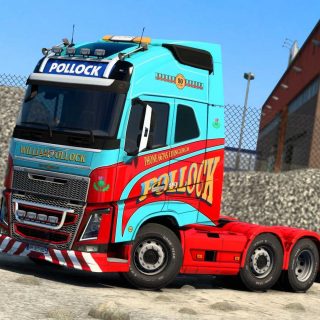 Skórka Volvo FH16 Pollock Scotrans v1.0 ETS2 - ETS2 Mody | ATS Mod