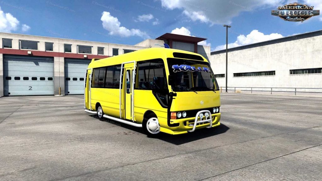 Toyota Coaster G4 2022 + Wnętrze v1.0 1.43.x ATS - ETS2 Mody | ATS Mod