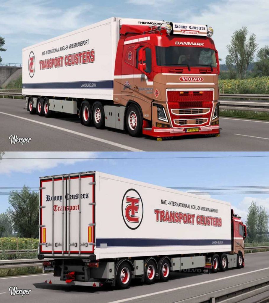 Volvo FH16 2012 Ronny Ceusters Pakiet skórek (aktualizacja) 1.44 ETS2 ...