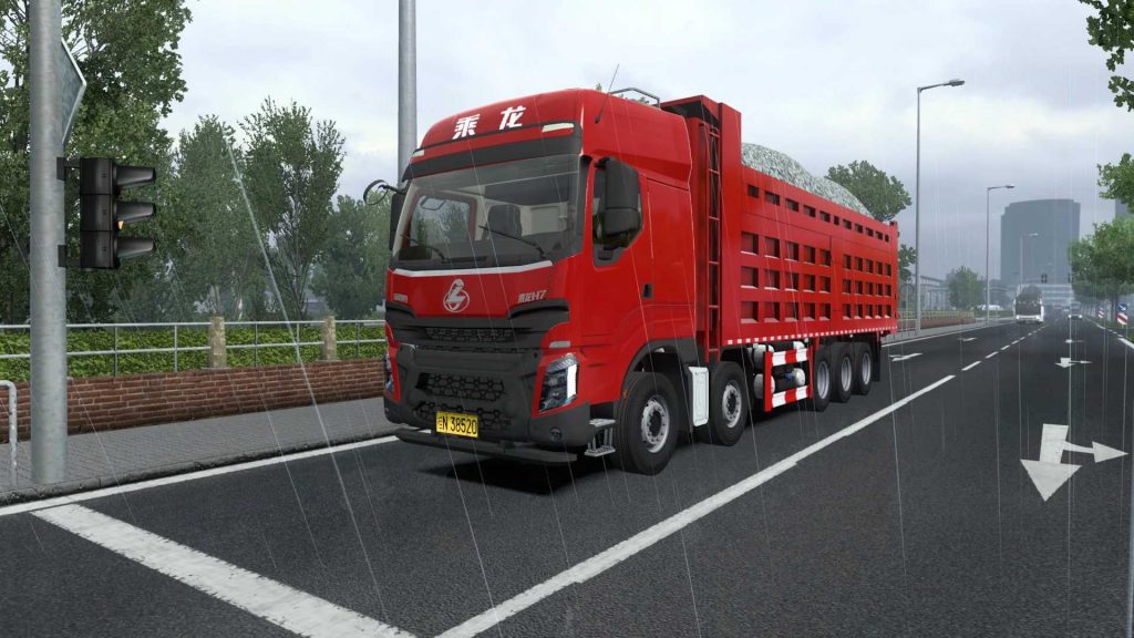 LIUQI CHENGLONG H7 10X4 WYWROTKA 1.45 ETS2 - ETS2 Mody | ATS Mod