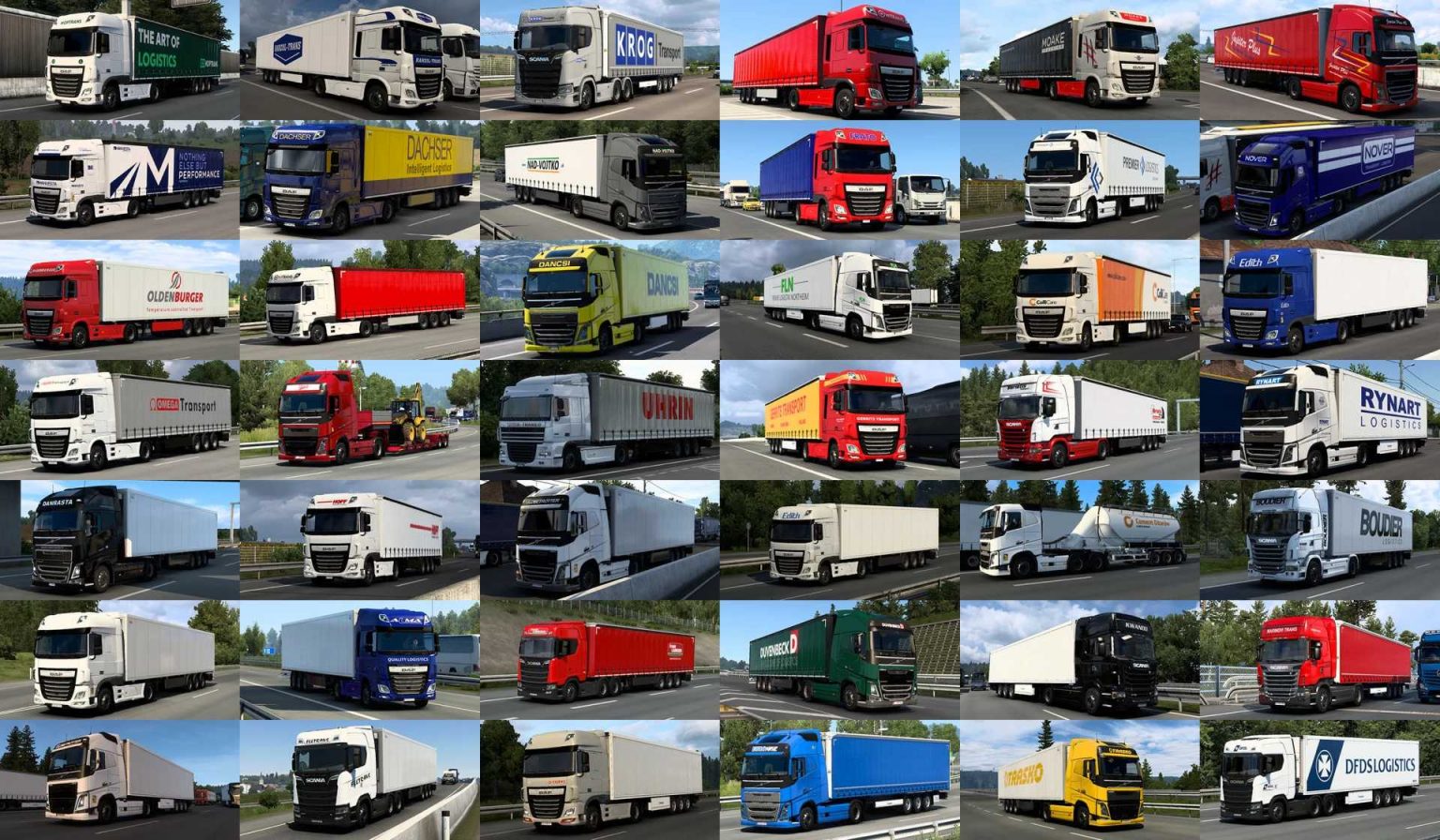 Ai Combo Truck Traffic Pack v1.0 ETS2 - ETS2 Mody | ATS Mod