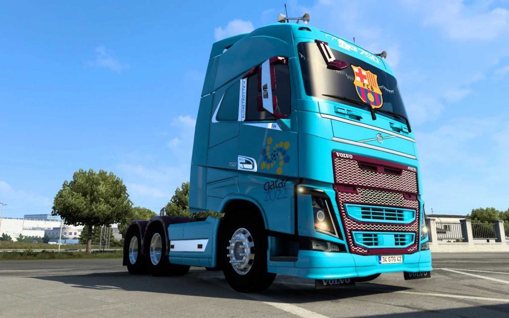 SKIN VOLVO FH 2012 FIFA WORLD CUP QATAR 2022 2.0 1.40 1.46 ETS2 - ETS2 ...