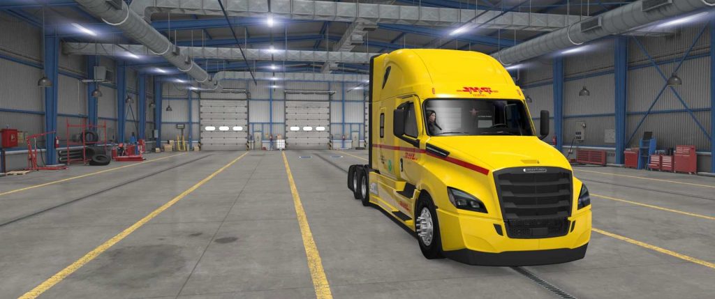 cargoliner Cascadia DHL Skin Cabin A 72-calowy wagon sypialny RR 1,46 ...