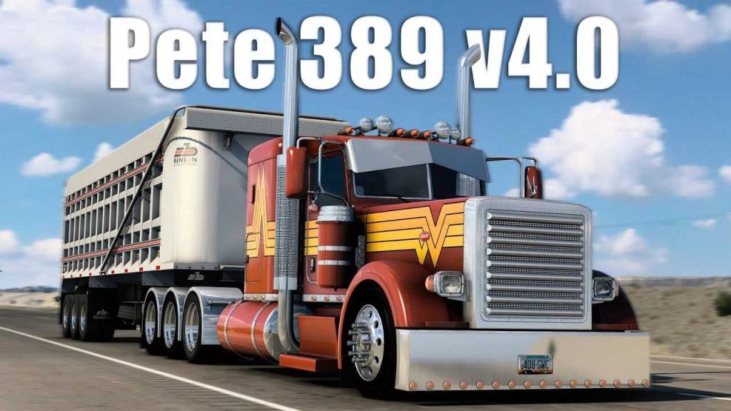 Peterbilt 389 Glider Truck v4.0 Autor: Jon Ruda 1.46.x ATS - ETS2 Mody ...