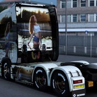 Scania Woman Skin 03 1.46 ETS2 - ETS2 Mody | ATS Mod