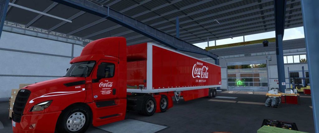 Cascadia Day Cab and Trailer Skin Pack Coca Cola 1.46 ATS - ETS2 Mody ...
