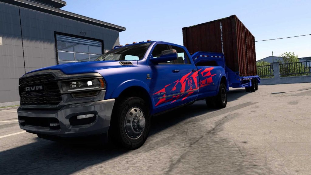 Dodge RAM 3500 (RVM) + przyczepy 1.46 ETS2 - ETS2 Mody | ATS Mod