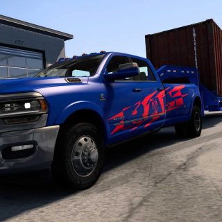 Dodge RAM 3500 (RVM) + przyczepy 1.46 ETS2 - ETS2 Mody | ATS Mod