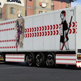 Scania Anime Katana Girl Skin 1.46 ETS2 - ETS2 Mody | ATS Mod