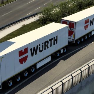 SKIN SCS PRZYCZEPY WÜRTH 1.0 1.40 1.46 ETS2 - ETS2 Mody | ATS Mod