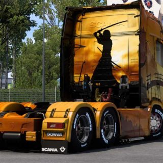 Scania Samurai Painting Art Skin 1.46 ETS2 - ETS2 Mody | ATS Mod