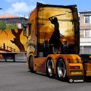 Scania Samurai Painting Art Skin 1.46 ETS2 - ETS2 Mody | ATS Mod