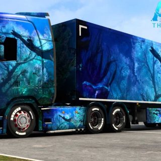 Scania Avatar The Way of Water Skin 1.47 ETS2 - ETS2 Mody | ATS Mod