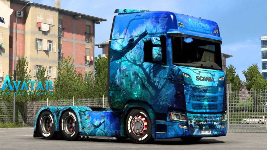 Scania Avatar The Way of Water Skin 1.47 ETS2 - ETS2 Mody | ATS Mod
