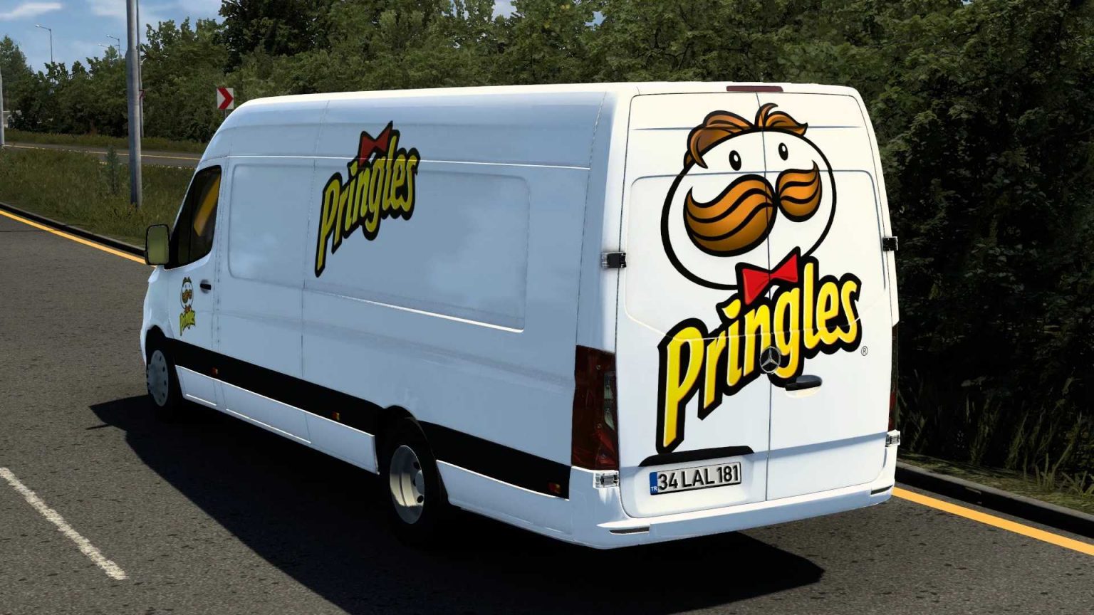 SKIN PRINGLES MERCEDES-BENZ SPRINTER 2019 1.0 1.47 ETS2 - ETS2 Mody ...