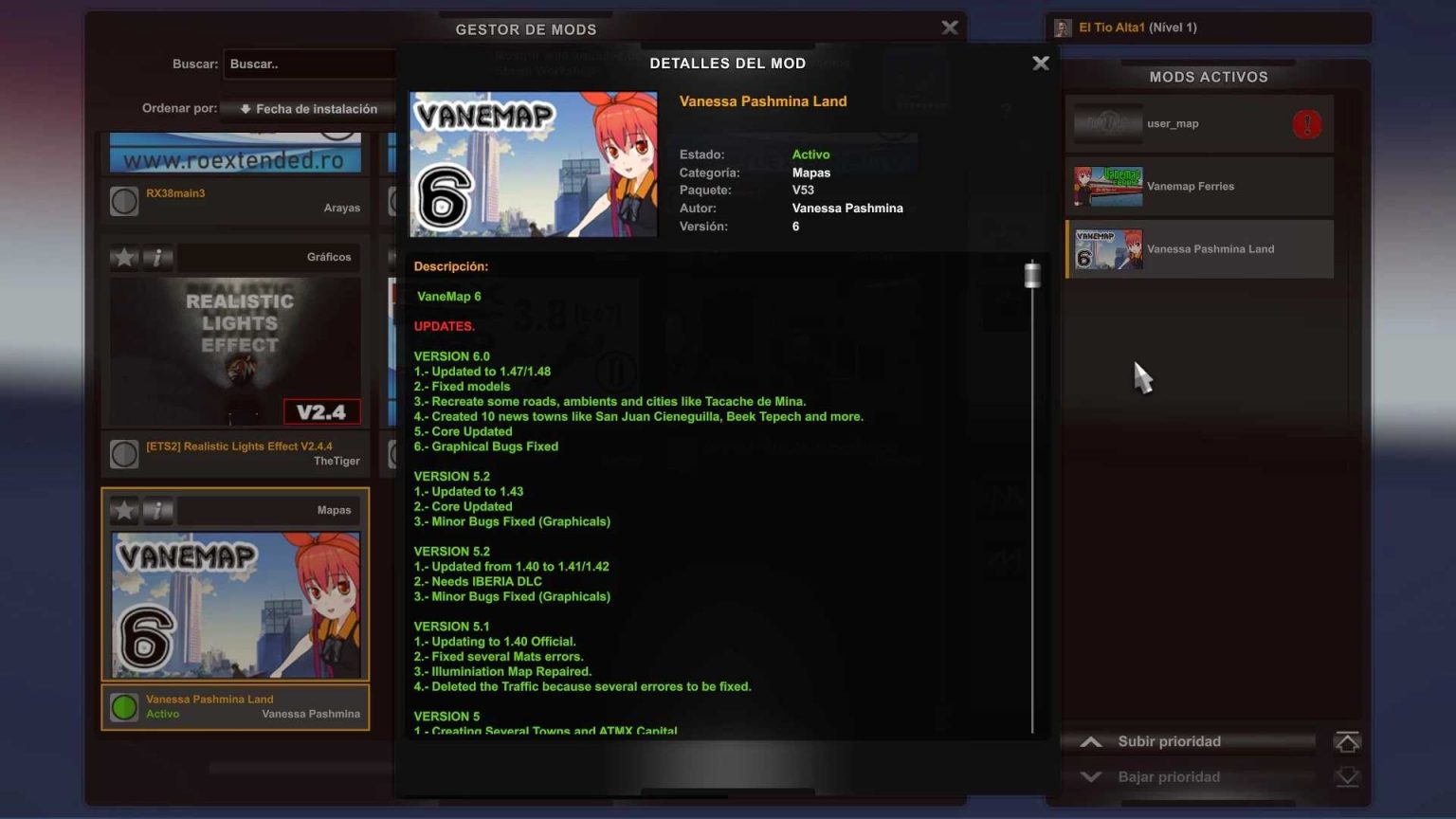 Vanessa Pashmina Mapa v6.0 ETS2 - ETS2 Mody | ATS Mod