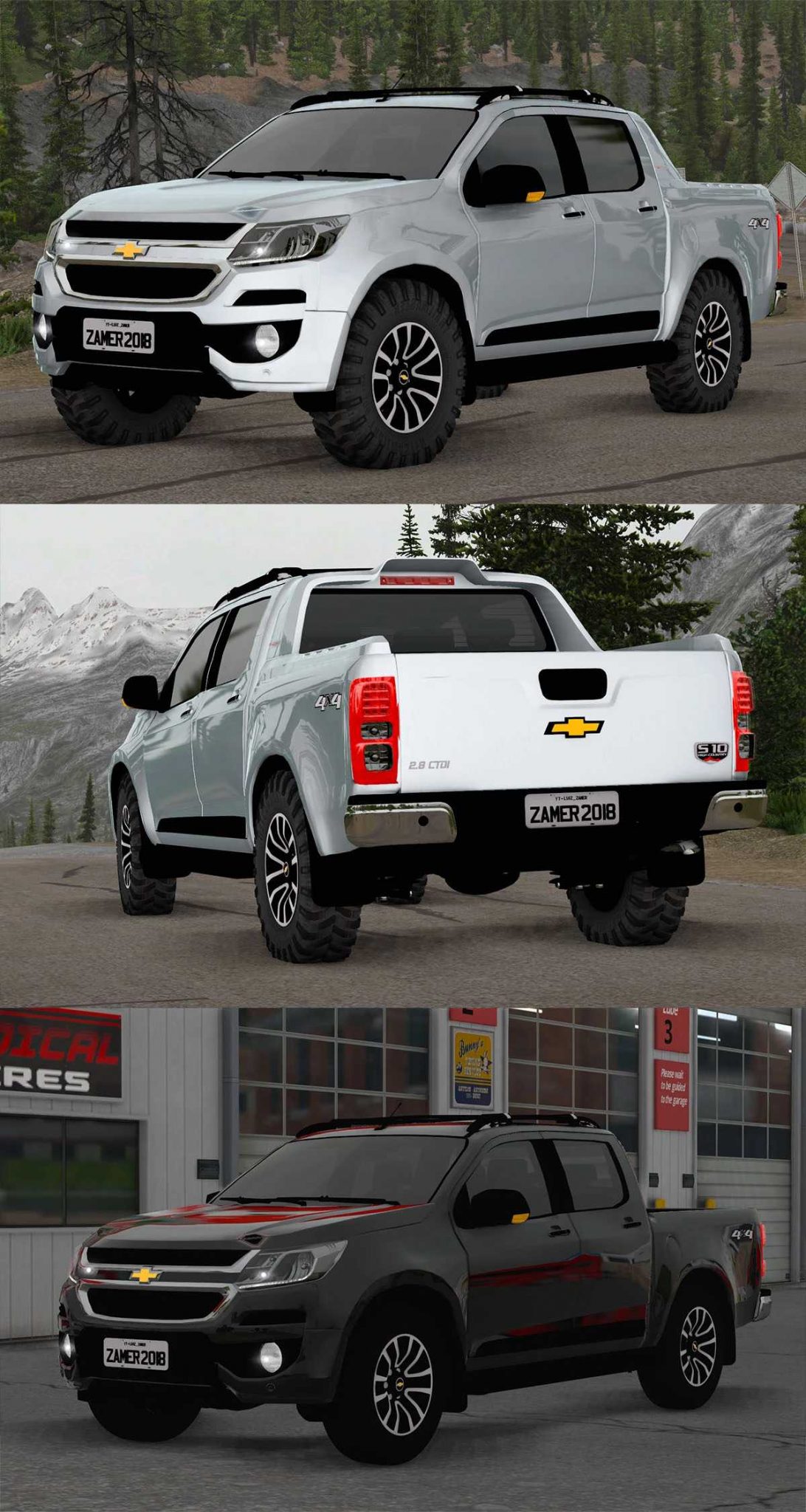 Chevrolet S10 High Country 2017 v5.7 1.48 ATS - ETS2 Mody | ATS Mod