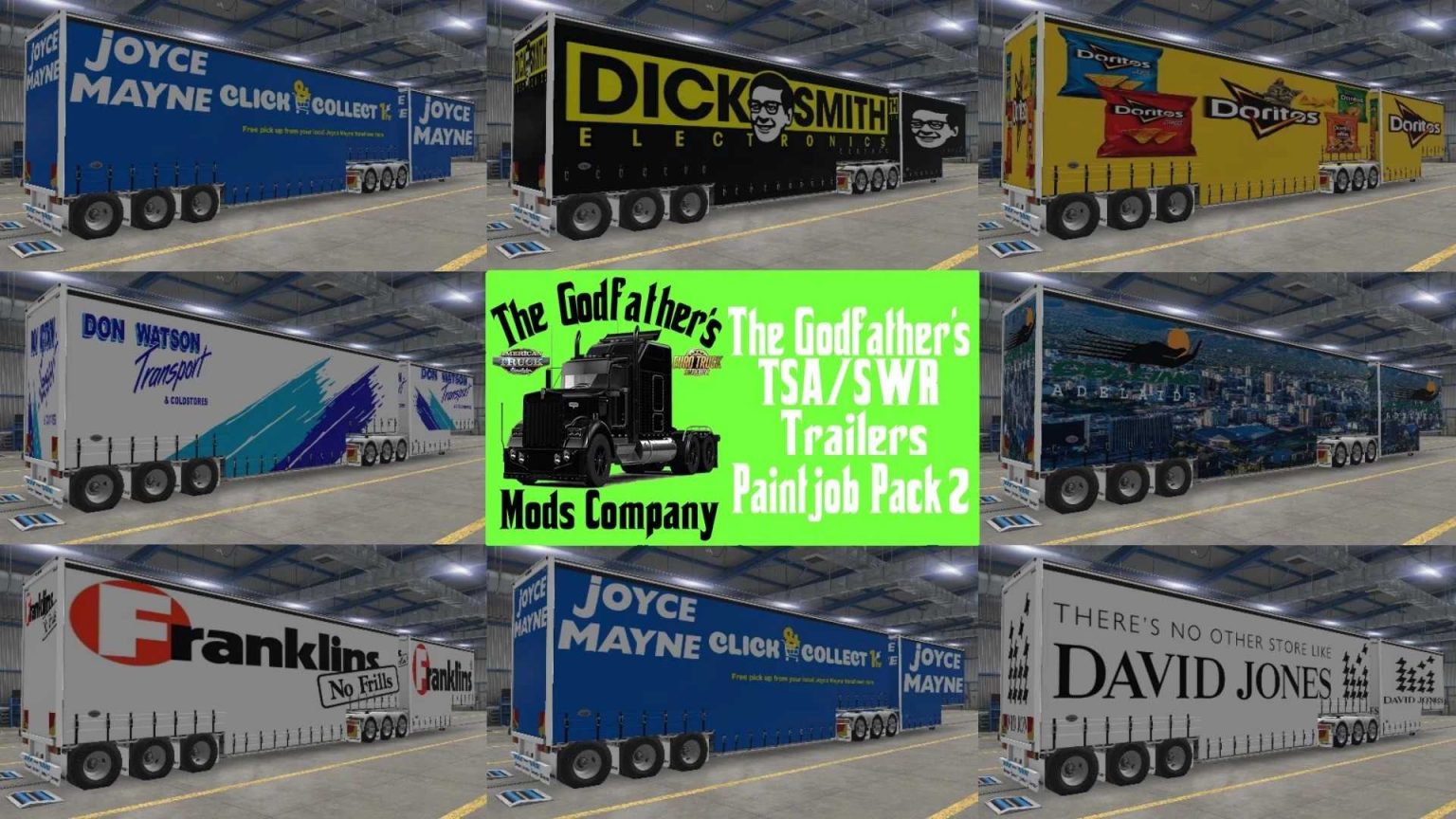 Ojciec chrzestny TSA SWR Trailers Paintjob Pack 2 v1.1 ATS - ETS2 Mody ...