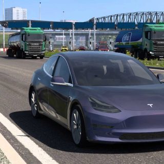 Tesla Model 3 2018 1,49 ETS2 - ETS2 Mody | ATS Mod