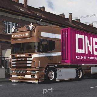 Scania 164L V8 580 + Przyczepa Poiroux & Fils v2 1.49 ETS2 - ETS2 Mody | ATS Mod