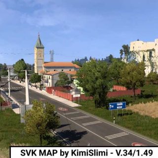 MAPA SVK - DEMO - POPRAWKA V.34B/1.49 ETS2 - ETS2 Mody | ATS Mod