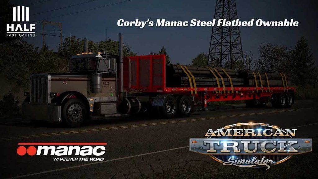 Przyczepa platformowa Manac Steel v1.50 ATS - ETS2 Mody | ATS Mod