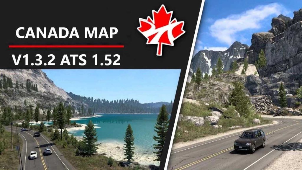 Mapa Kanady v1.3.2 1.52 ATS - ETS2 Mody | ATS Mod