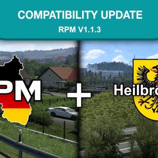 Mapa RPM Rheinland i Pfalz 1:1 v1.1.3 1.52 ETS2 - ETS2 Mody | ATS Mod