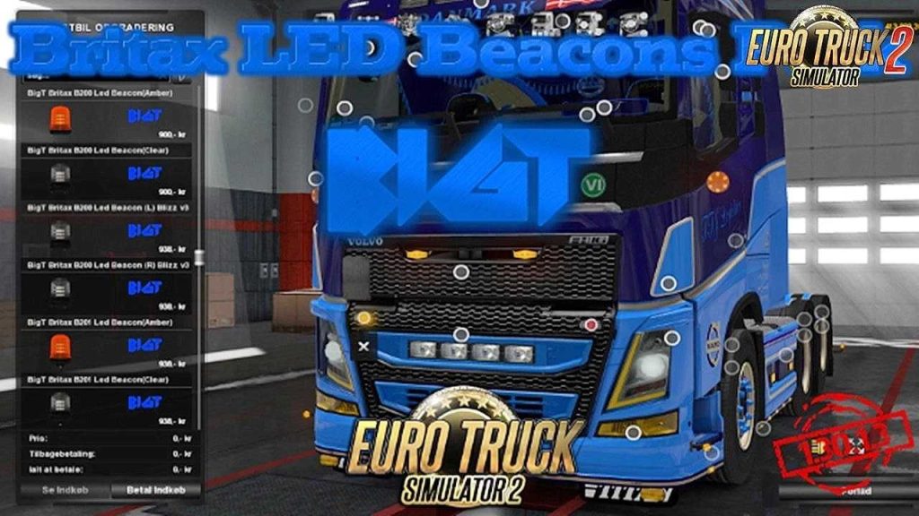 BigT Britax LED Beacons Pack v1.53.x ETS2 - ETS2 Mody | ATS Mod