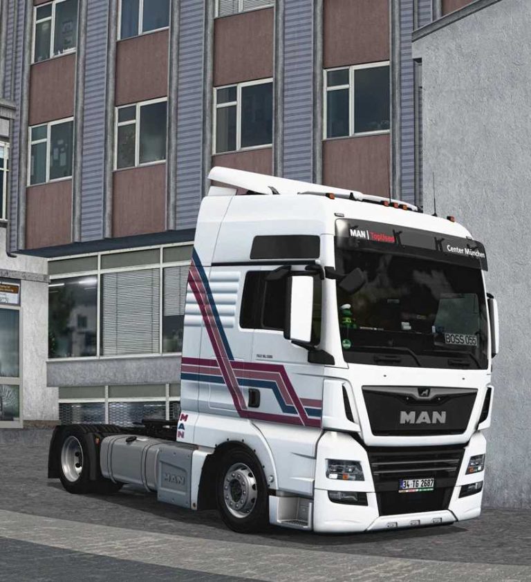 MAN TGX E6 by Gloover Custom Skin v1.0 ETS2 - ETS2 Mody | ATS Mod