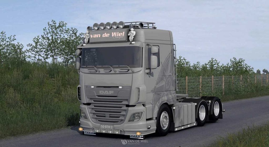 DAF XF Van de Wiel Transport v1.0 1.55 ETS2 - ETS2 Mody | ATS Mod