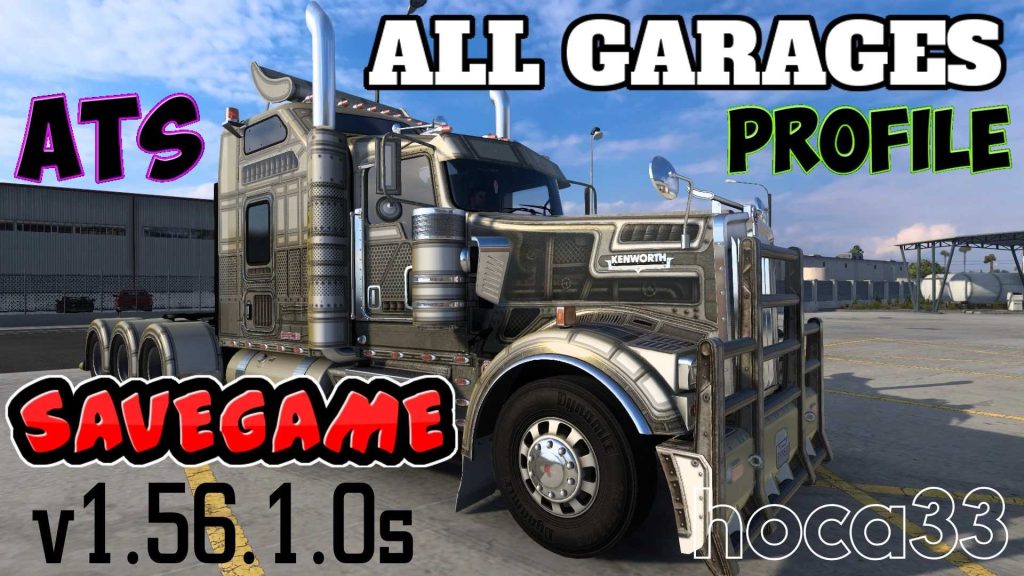 Zapisz profil (wymagane wszystkie DLC map) v1.56.1.0s ATS - ETS2 Mody | ATS Mod