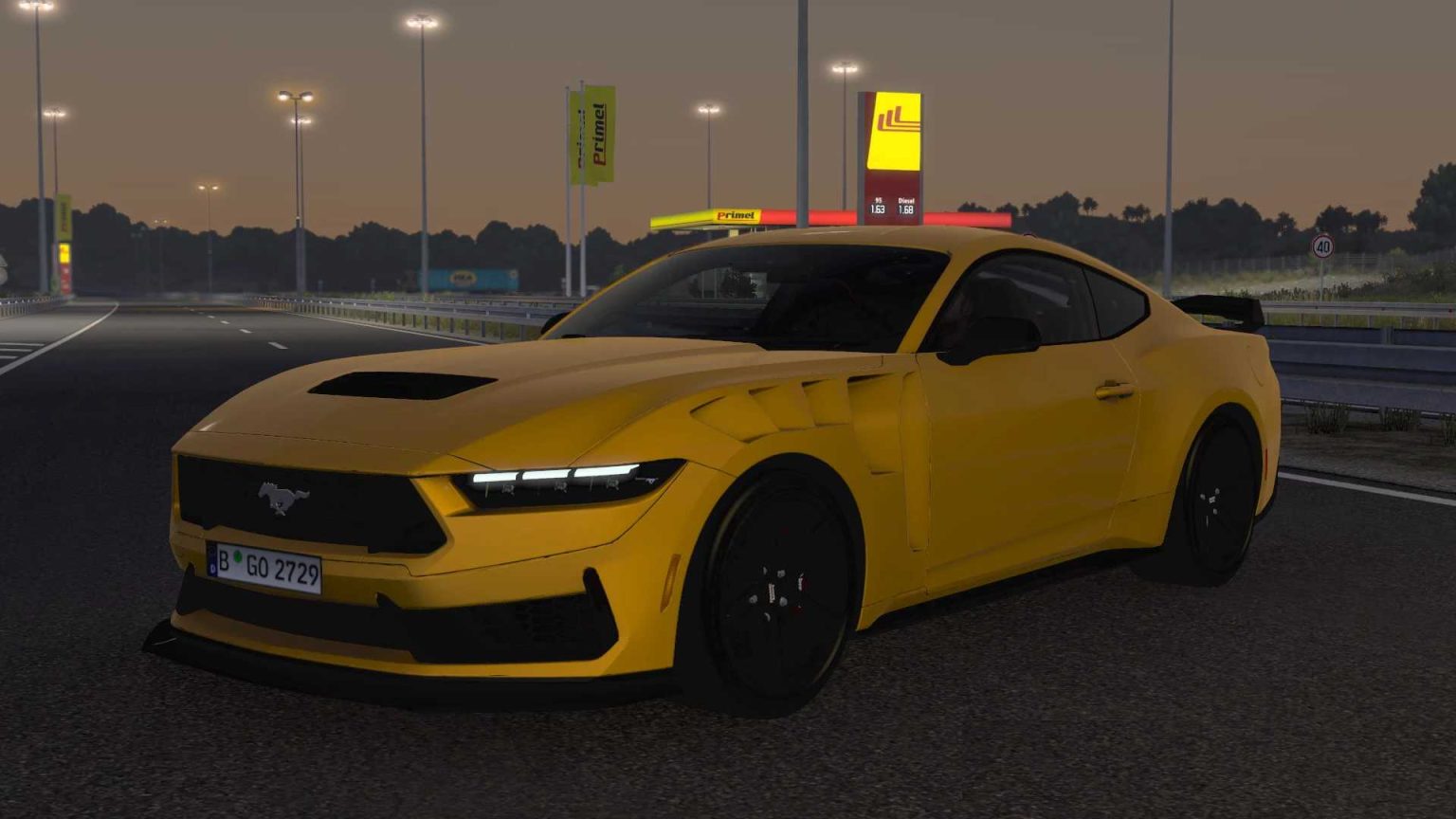 Ford Mustang v1.0 1.57x ETS2 z 2025 roku - ETS2 Mody | ATS Mod