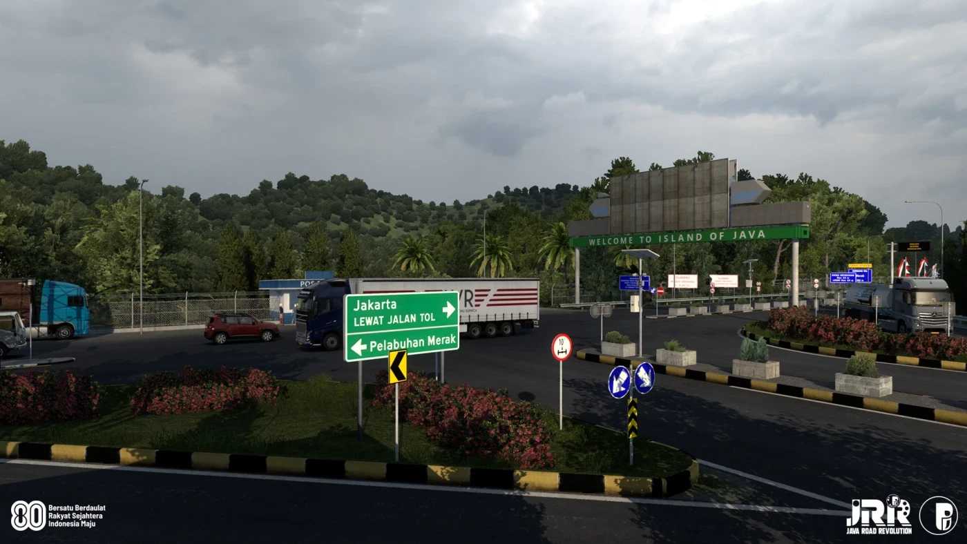 JRR (Java Road Revolution) - Mapa Indonezji v0.91 1.57 ETS2 - ETS2 Mody ...