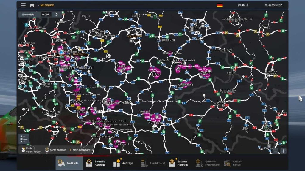 Projekt Rozszerzone Drogi v0.06 ETS2 - ETS2 Mody | ATS Mod
