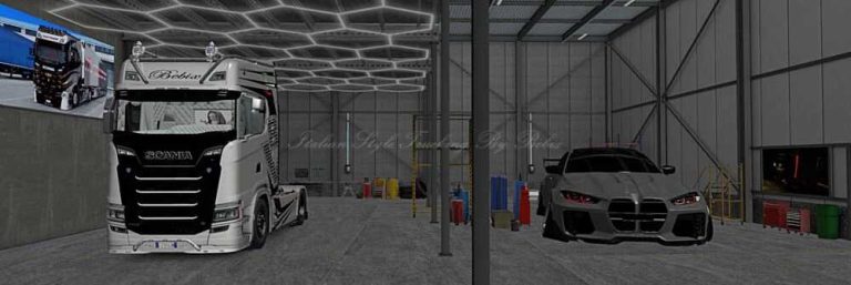 Showroom Tuning Garage Custom v1.0 ETS2 - ETS2 Mody | ATS Mod
