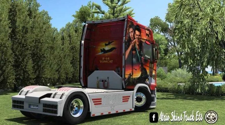 Skórka Scania Top Gun v1.0 ETS2 - ETS2 Mody | ATS Mod